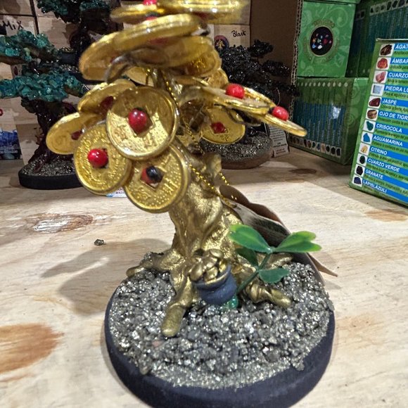 Other | Money Tree Healing Stone Crystal Bonsai Tree Prosperity Wealth ...